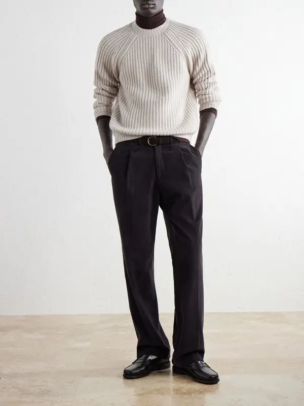Sease Ribbed Cashmere Sweater - Neutrals