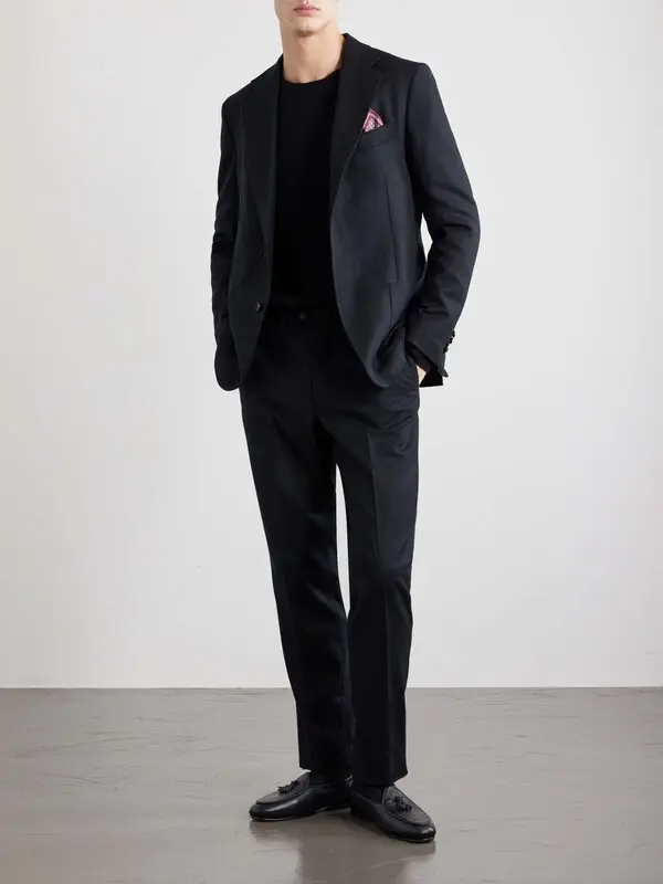 DE PETRILLO Straight-leg Wool And Cashmere-blend Suit Trousers