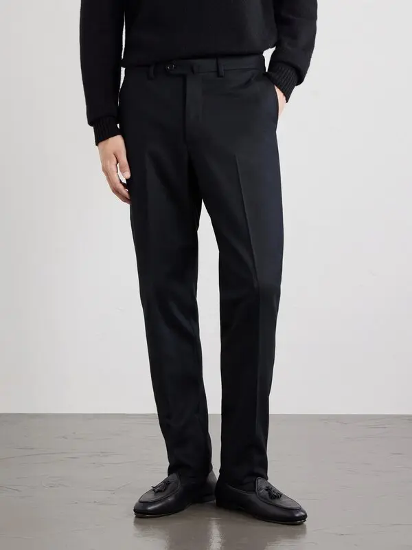 DE PETRILLO Straight-leg Wool And Cashmere-blend Suit Trousers