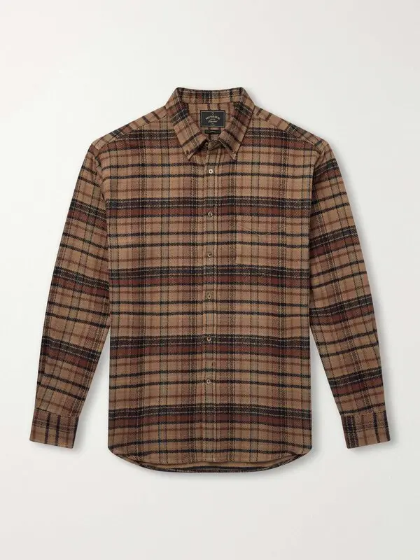 Portuguese Flannel Stalia Checked Cotton-flannel Shirt