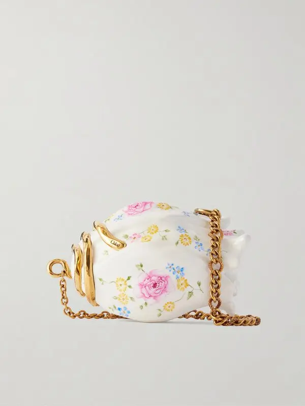 Chloé Souvenir Treasures Floral-print Resin Shoulder Bag - Pink