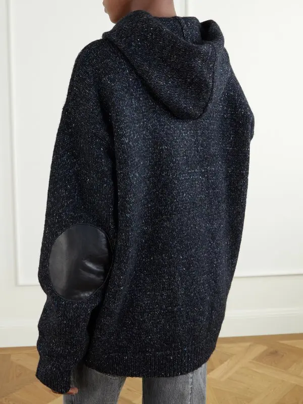 Tibi Hooded Wool-blend Tweed Jacket