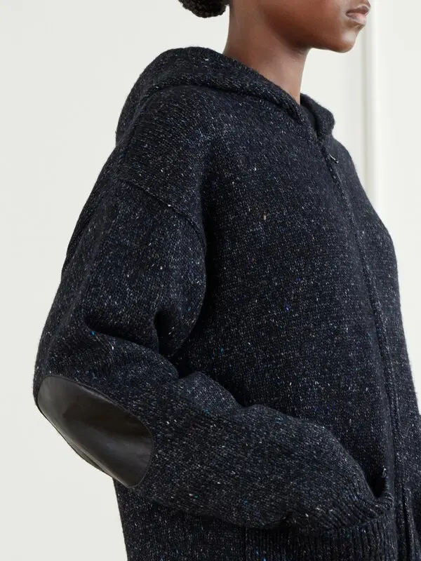 Tibi Hooded Wool-blend Tweed Jacket