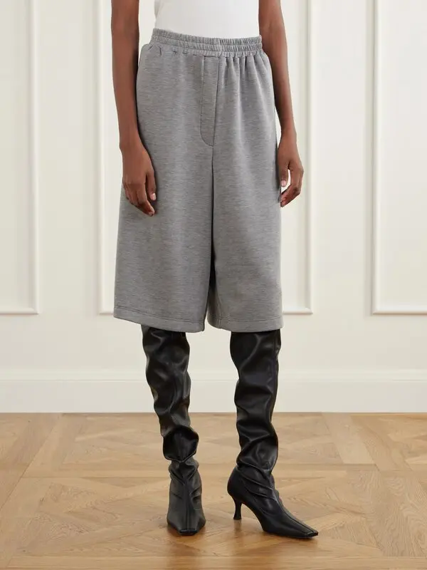 Tibi Feather Weight Jersey Shorts