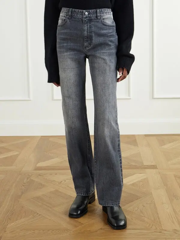 Tibi Charlotte Mid-rise Straight-leg Jeans