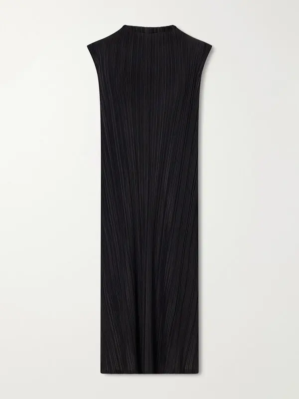 Issey Miyake Mellow Pleats Plissé Midi Dress