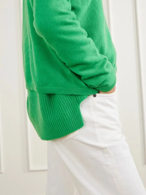 LISA YANG Abby Cashmere Cardigan - Green