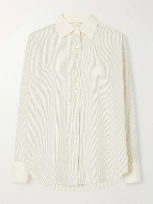 MFPEN Inquiry Striped Cotton Shirt - Cream
