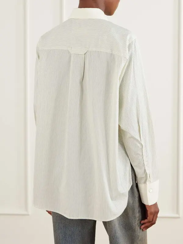 MFPEN Inquiry Striped Cotton Shirt - Cream