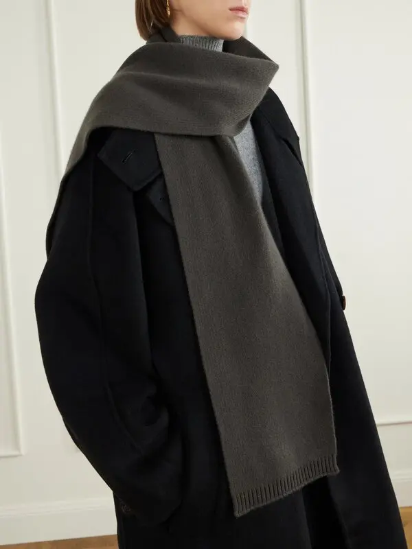 LISA YANG Frederica Cashmere Scarf - Green