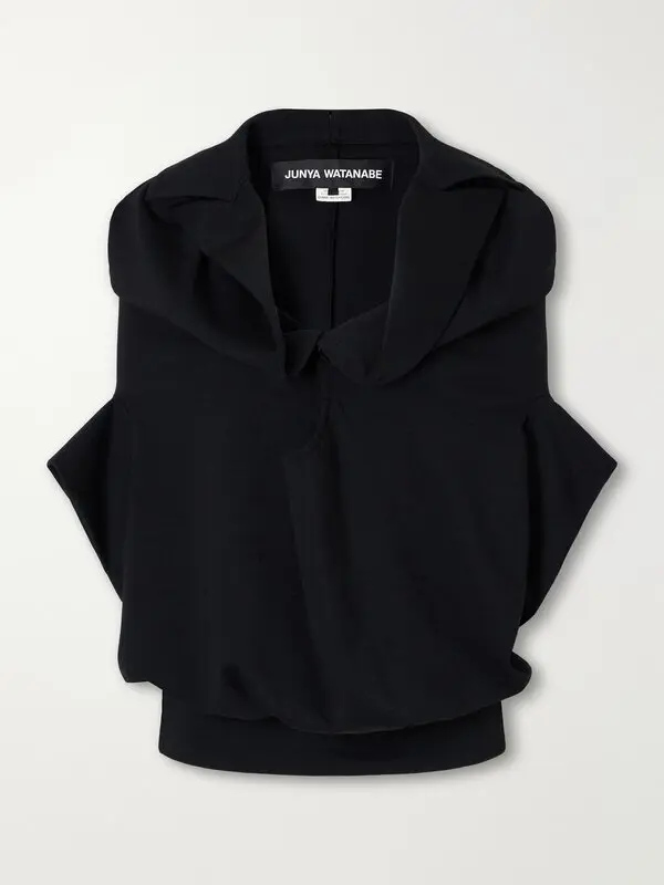 Junya Watanabe Wool-blend Blouse - Black