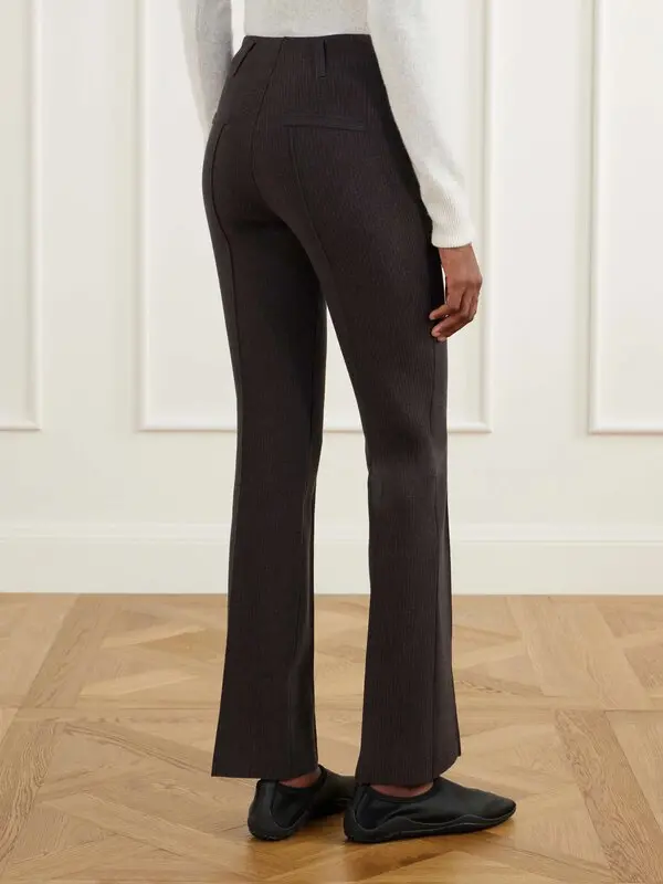 HIGH SPORT Luke Ribbed Cotton-blend Straight-leg Pants