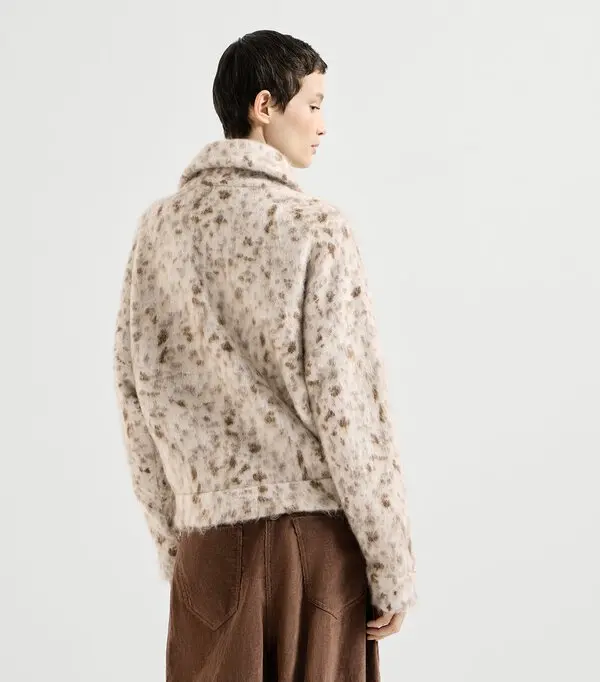 Brunello Cucinelli Mohair-blend Zip-up Cardigan