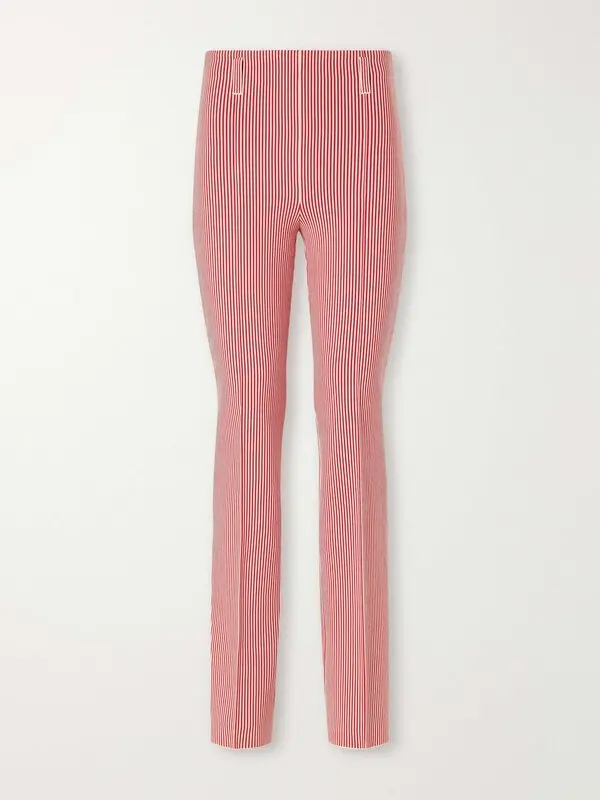 HIGH SPORT Luke Striped Cotton-blend Straight-leg Pants