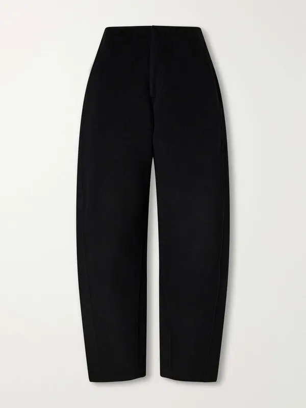 LISA YANG Wool And Cashmere-blend Wide-leg Pants - Black
