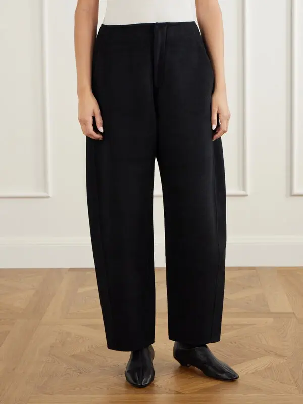 LISA YANG Wool And Cashmere-blend Barrel-leg Pants