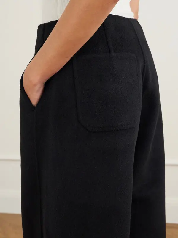 LISA YANG Wool And Cashmere-blend Barrel-leg Pants
