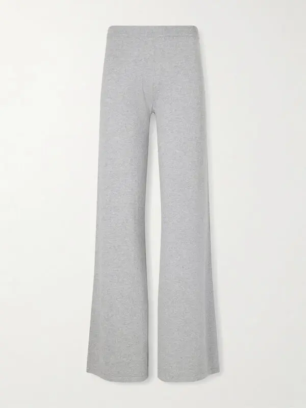 Eterne Cotton And Cashmere-blend Wide-leg Pants