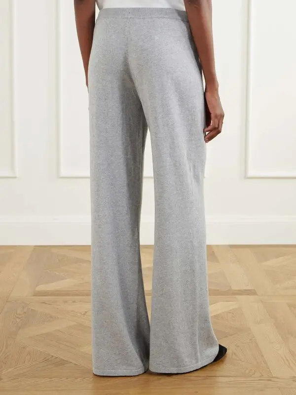 Eterne Cotton And Cashmere-blend Wide-leg Pants
