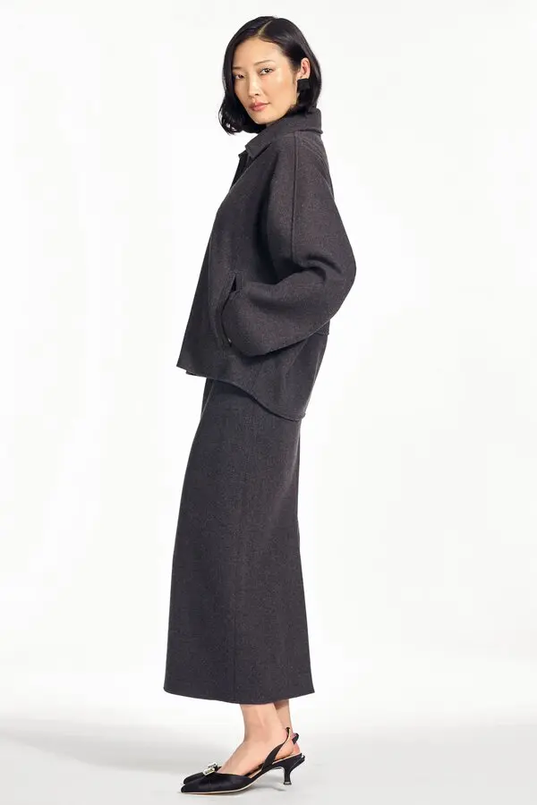 Sachin & Babi Kenna Black Brushed Knit Zip Jacket
