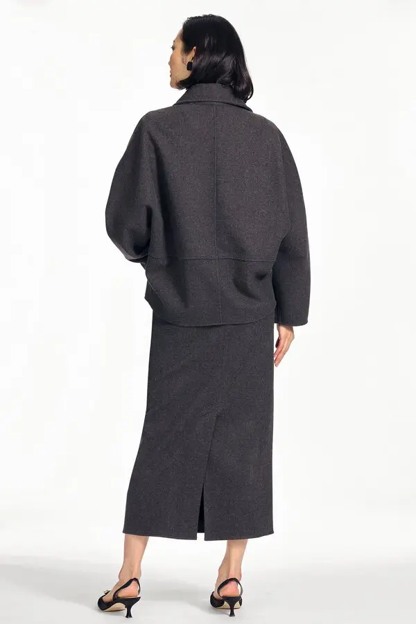 Sachin & Babi Kenna Black Brushed Knit Zip Jacket