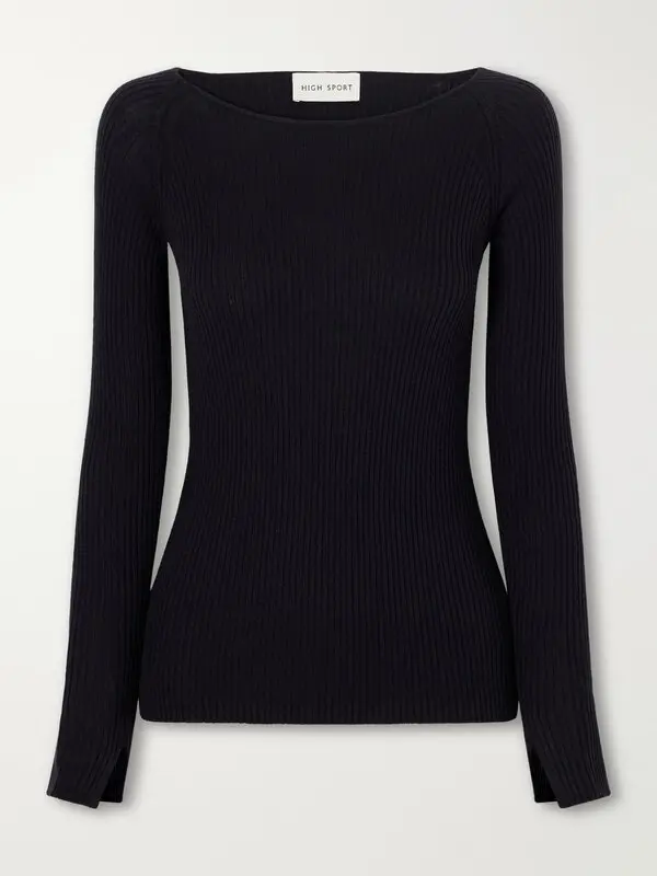 HIGH SPORT Bara Ribbed Cotton And Cashmere-blend Sweater