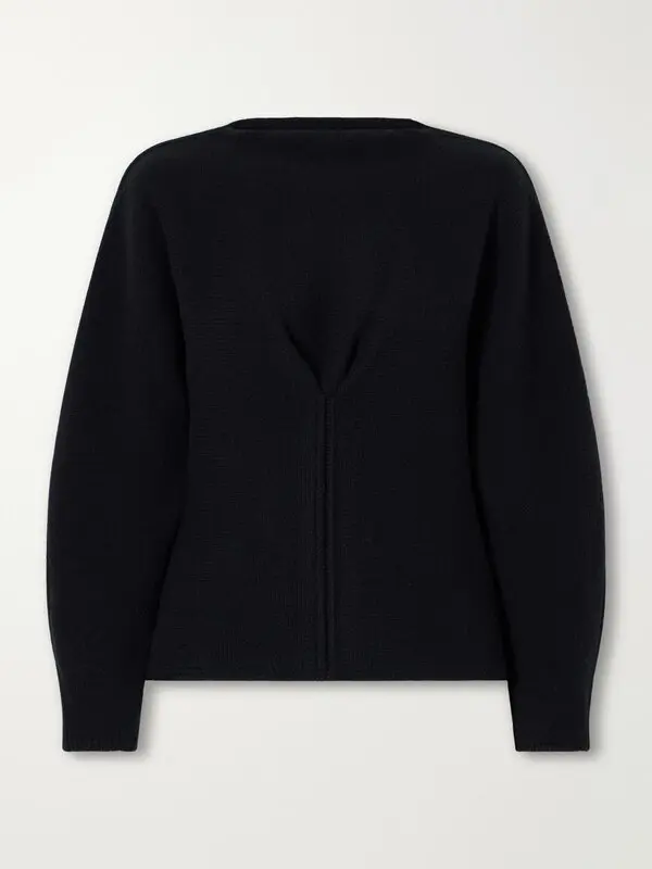 Carolina Herrera Wool And Cashmere-blend Sweater - Black