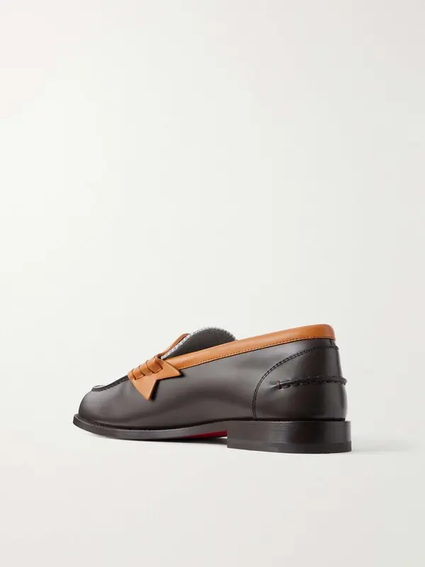 CHRISTIAN LOUBOUTIN The Plato Leather Penny Loafers
