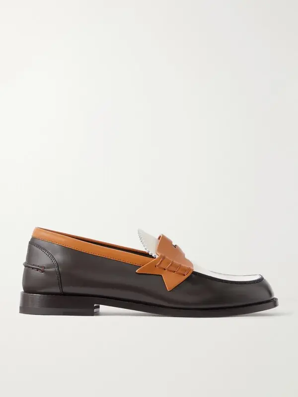 CHRISTIAN LOUBOUTIN The Plato Leather Penny Loafers - Multi