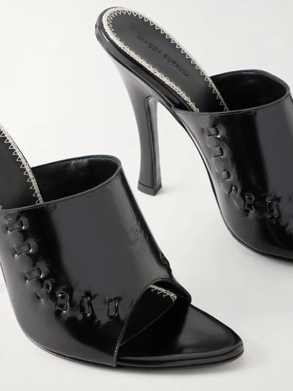 Magda Butrym Embossed Leather Sandals