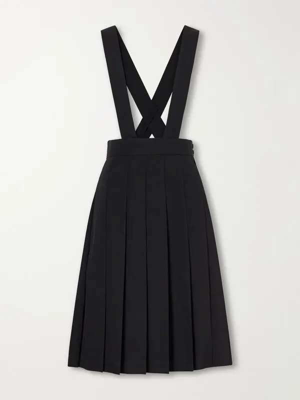 Comme Des Garçons Pinafore Wool Midi Skirt