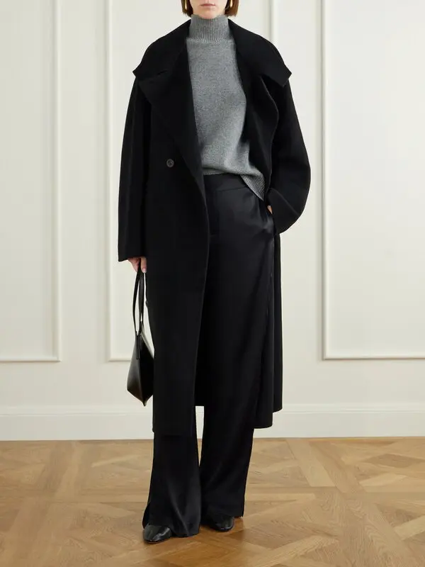LISA YANG Button Wool And Cashmere-blend Coat