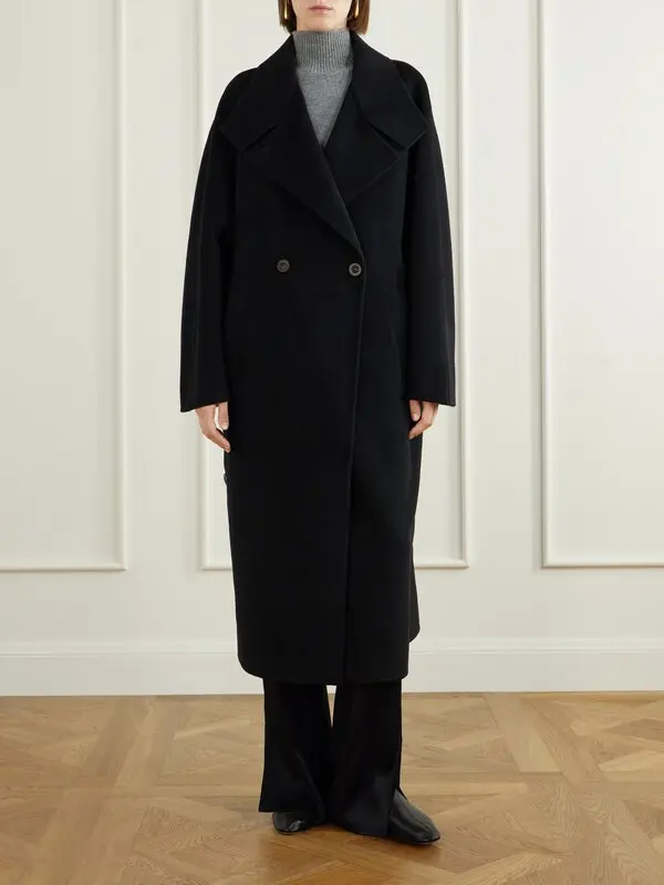 LISA YANG Button Wool And Cashmere-blend Coat
