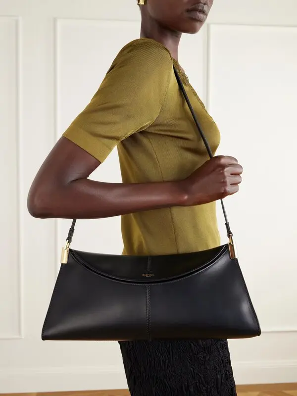 Balmain Leather Mini Shoulder Bag