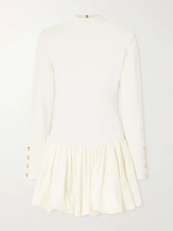 Aje Elodi Crepe Mini Dress - Cream