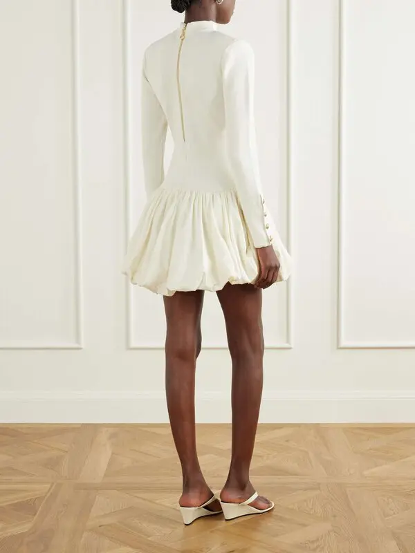 Aje Elodi Crepe Mini Dress - Cream