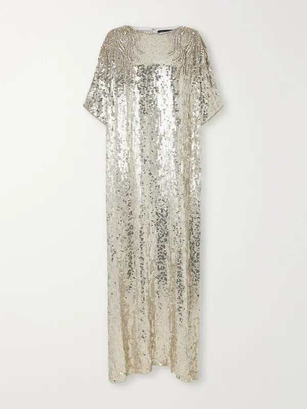 Jenny Packham Kai Sequined Tulle Gown