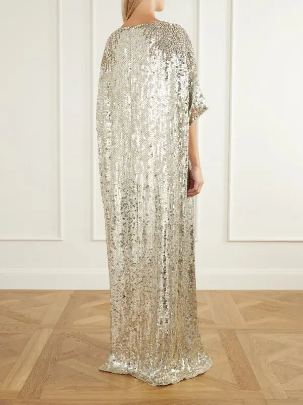 Jenny Packham Kai Sequined Tulle Gown