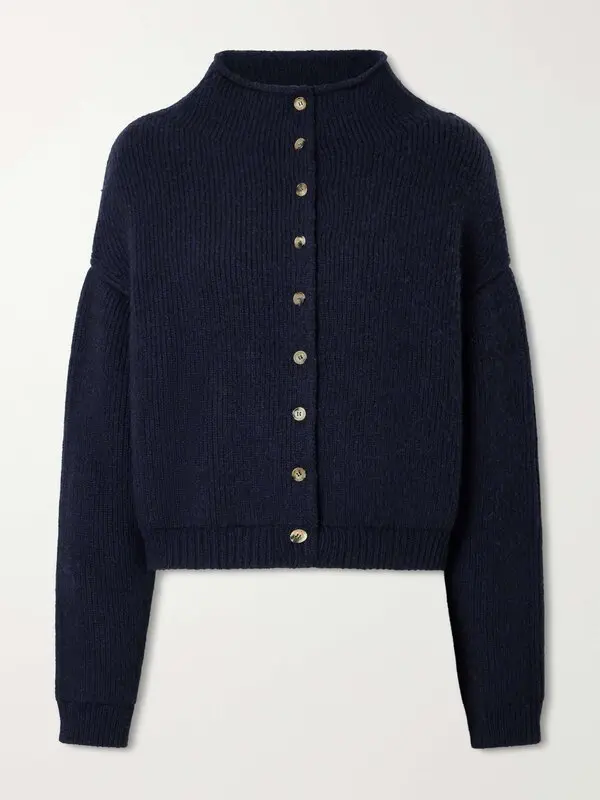 Khaite Marjorie Cashmere Cardigan - Navy