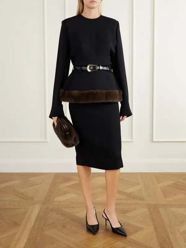 Stella McCartney Flabella Plush Clutch Bag