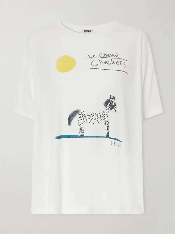 BODE Cheval Printed Cotton-jersey T-shirt