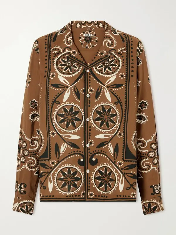 BODE Bandana Paisley-print Cotton Shirt