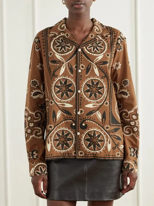 BODE Bandana Paisley-print Cotton Shirt