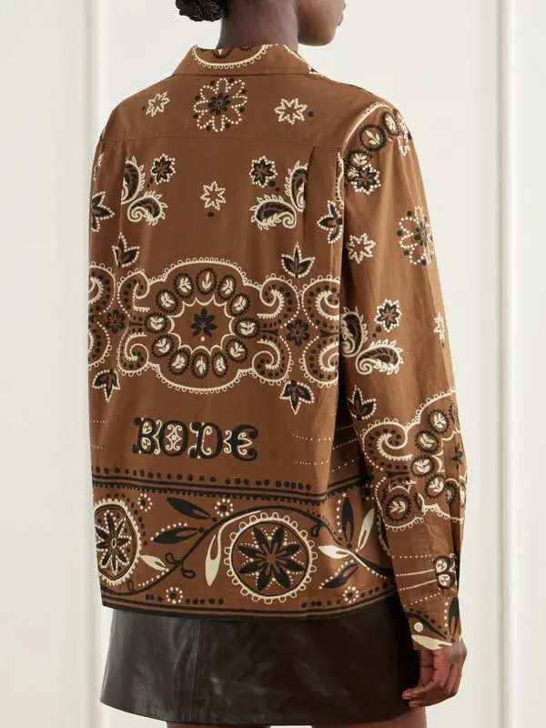 BODE Bandana Paisley-print Cotton Shirt