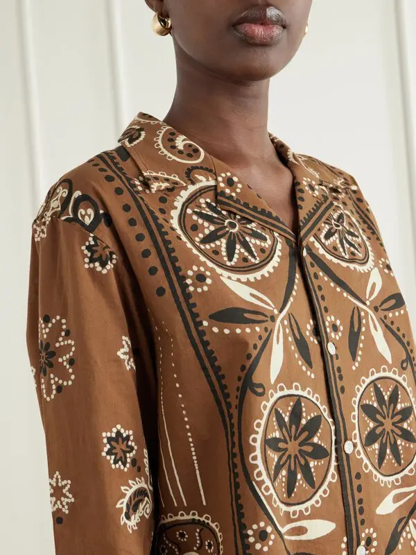 BODE Bandana Paisley-print Cotton Shirt