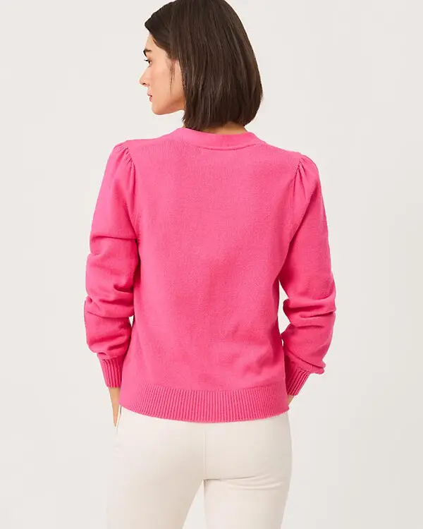 Lilly Pulitzer® Millard Pullover Sweater In Long Sleeves, V-neck - Pink