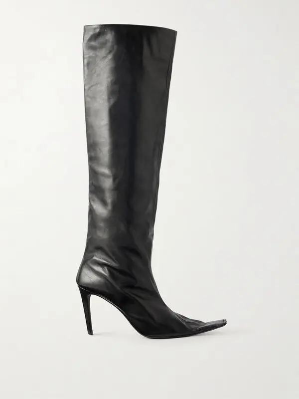 Khaite Marlene 85 Leather Knee Boots