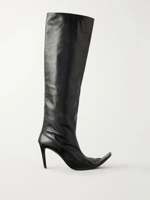 Khaite Marlene 85 Leather Knee Boots