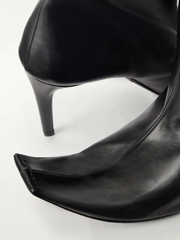 Khaite Marlene 85 Leather Knee Boots