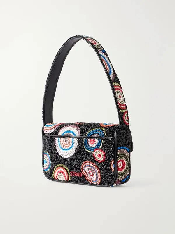 Staud Tommy Bead-embellished Shoulder Bag